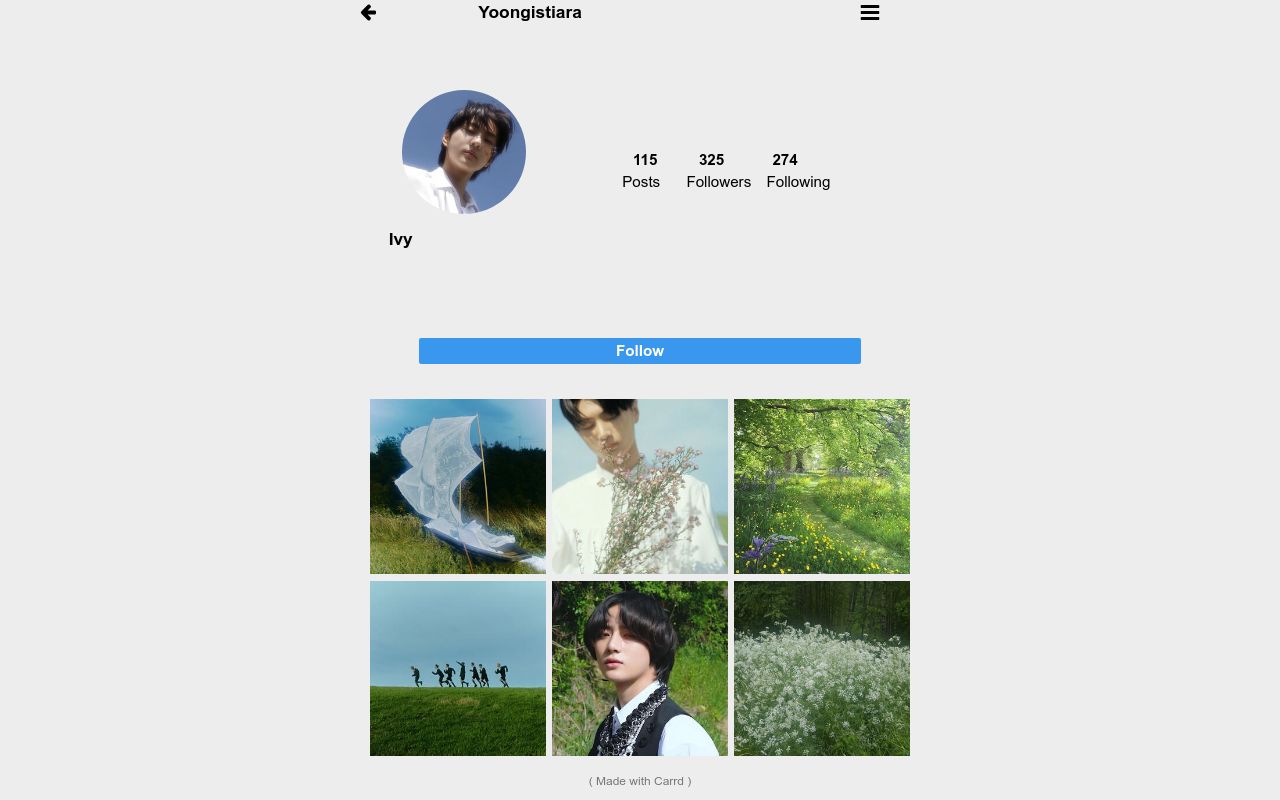 Ig carrd